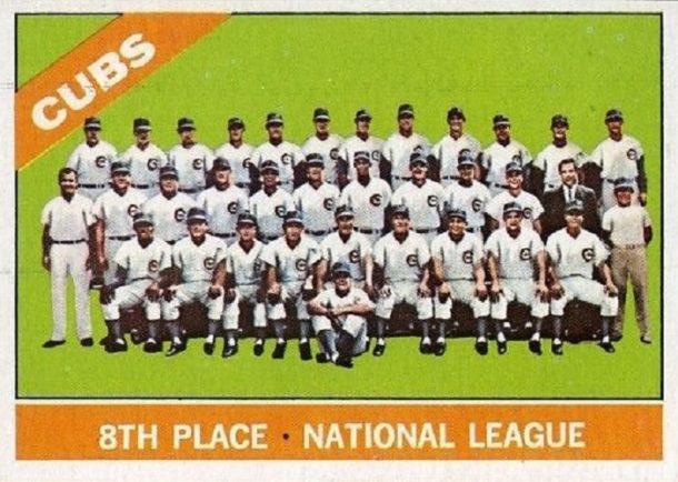 1966 Topps Chicago Cubs Team Card – Wax Pack Gods