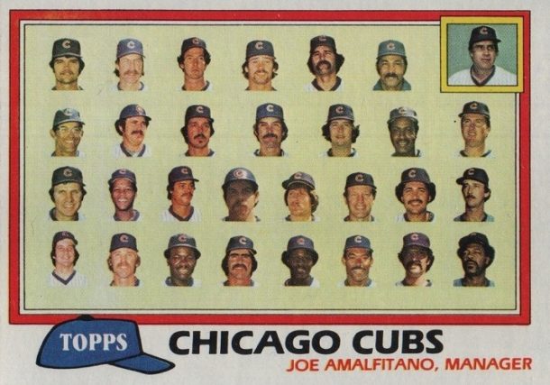 1981 Topps Chicago Cubs Team Card - Wax Pack Gods