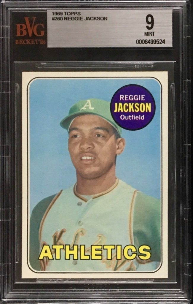 1969 Topps Reggie Jackson Rookie Card BVG 9 – Wax Pack Gods