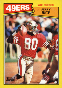 The First 10 Jerry Rice Football Cards – Rookies and Oddballs – Wax ...